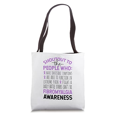 Shoutout To The People, Fibromyalgia Awareness Tote Bag