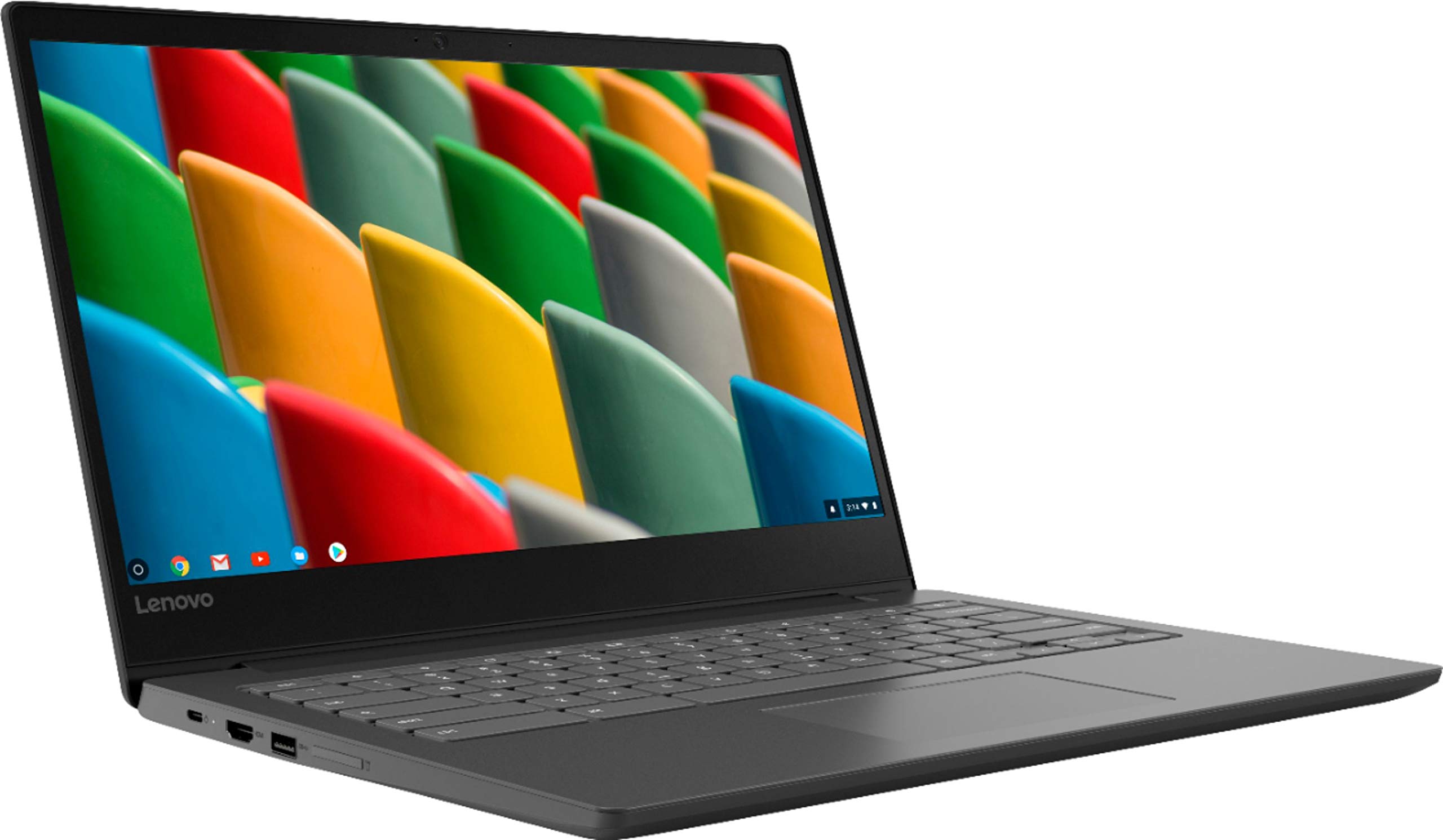 2021 Newest Lenovo Chromebook S330 14" Laptop Computer for Business Student, Quad-Core MediaTek MT8173C 2.1GHz, 4GB RAM, 32GB eMMC, 802.11ac WiFi, Webcam, 10 Hours Battery, Chrome OS, +MarxsolCables