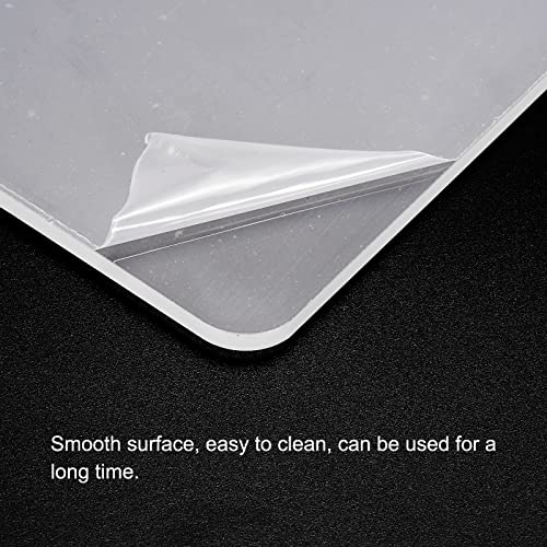 PATIKIL 11.81 x 3.94 Inch Acrylic Floating Shelf, Floating Wall Mounted Shelves for Bathroom Wall Decoration, Transparent 2 Pack