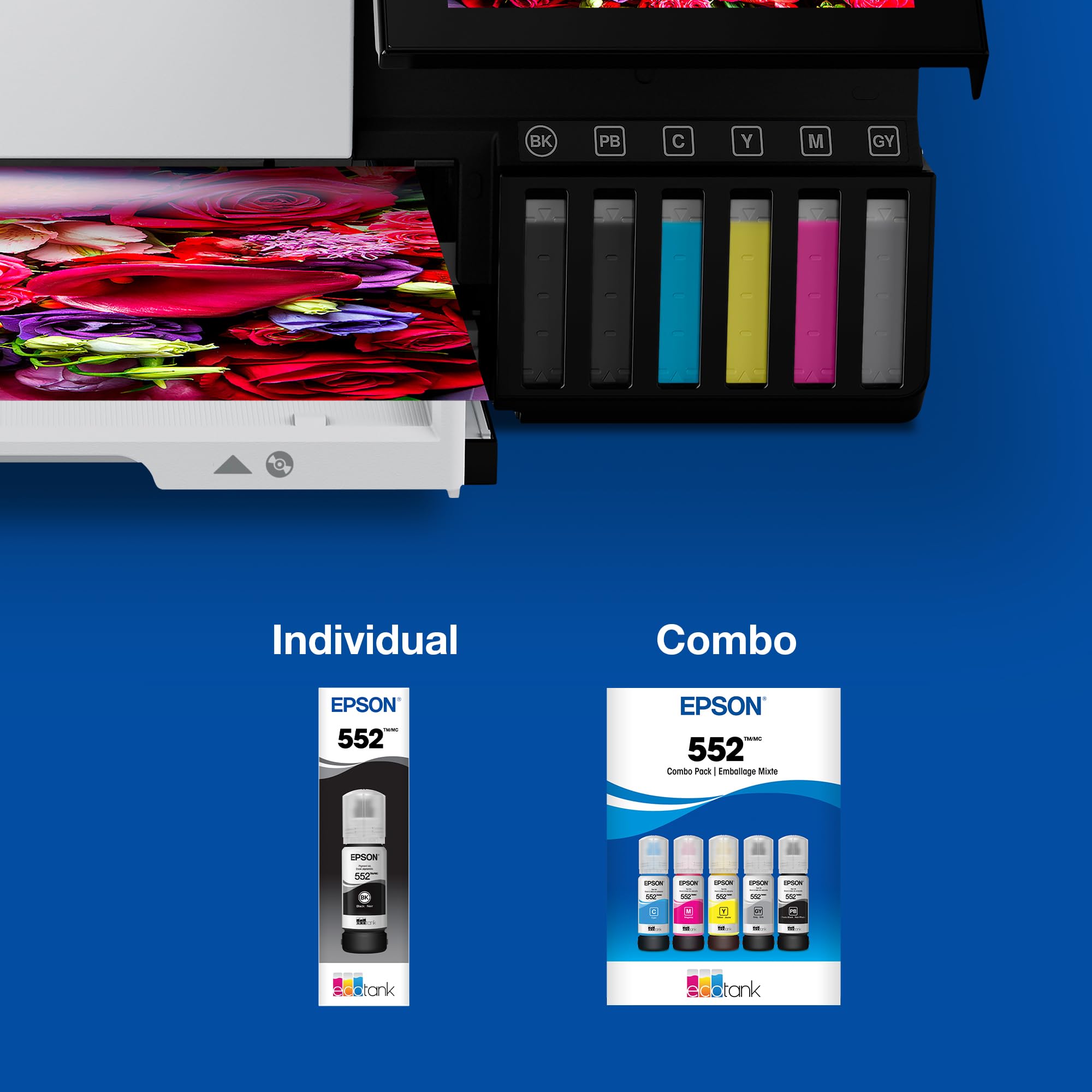 Epson Claria ET Premium T552520 High Capacity Bottle Ink - Grey