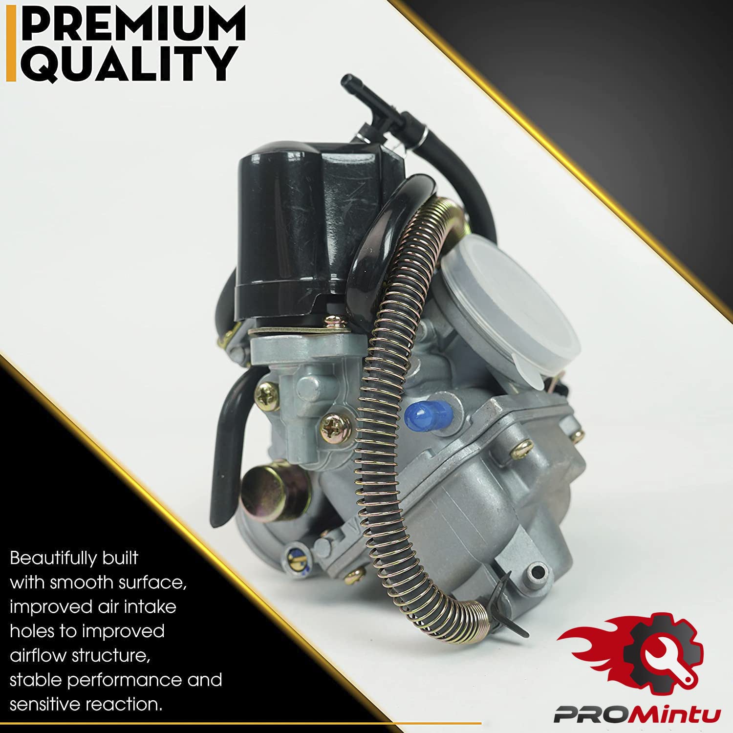 PROMintu Carburetor Carb Replaces For American YardSport Sportworks YS200 200 XLT UTV 14925 150cc Engine, 4 stroke GY6 ATVs, Scooters, Mopeds 150cc Go Kart Engine, 150cc Dune Buggie Engine