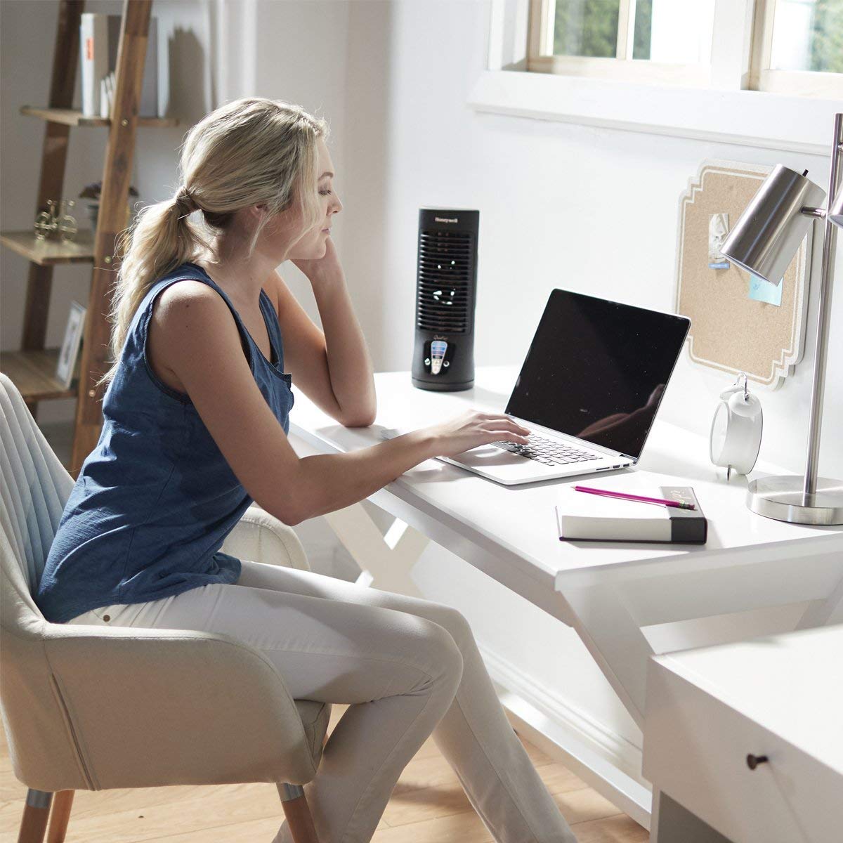 Honeywell HTF210B Quiet Set Personal Table Fan (2 Pack)
