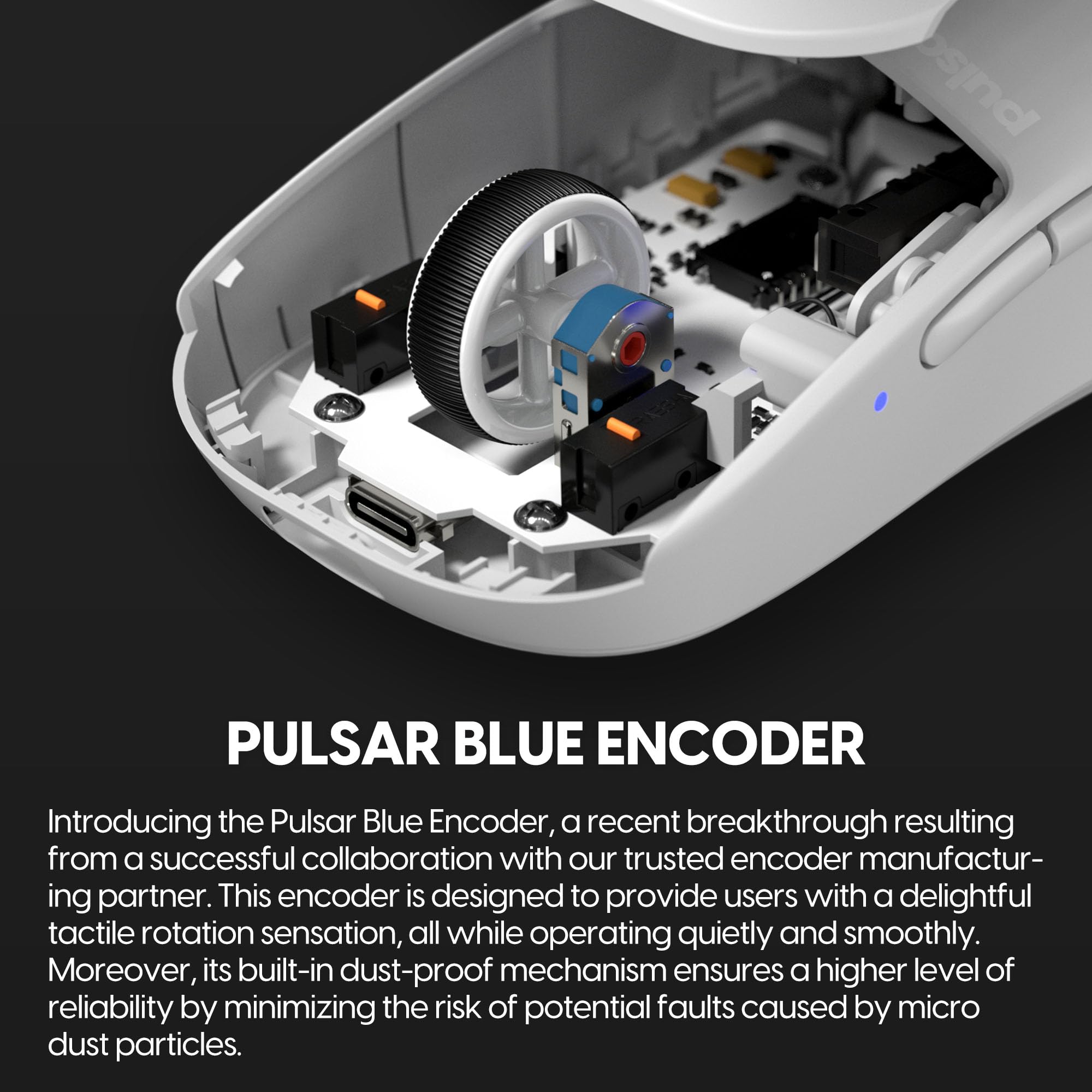 Pulsar Gaming Gears X2H Wireless Gaming Mouse, Ultra Lightweight 1.90 oz (54 g), Symmetrical, Optical Switch, 2.4 Ghz 1 ms, 26000 DPI, PAW3395 Sensor (Medium, Wireless, White)