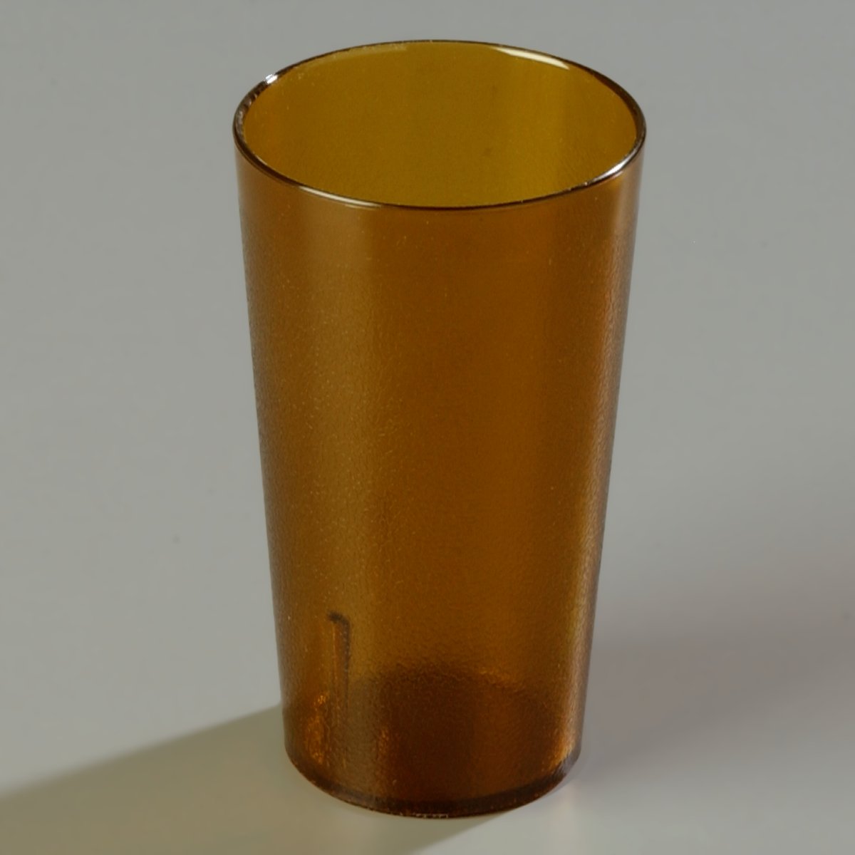 CFS 52128113 Stackable ShatterResistant Plastic Tumbler, 12 oz., Amber (Pack of 6)
