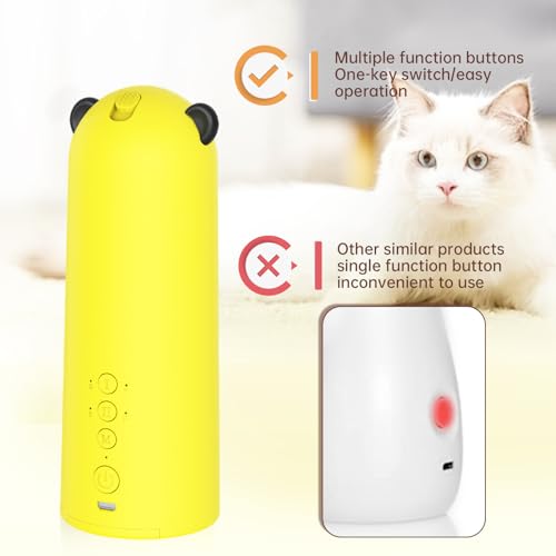 Laser Pointer & Interactive Puzzle Toy for Indoor Cats - Automatic, Cat Stuff, Kitty Toys