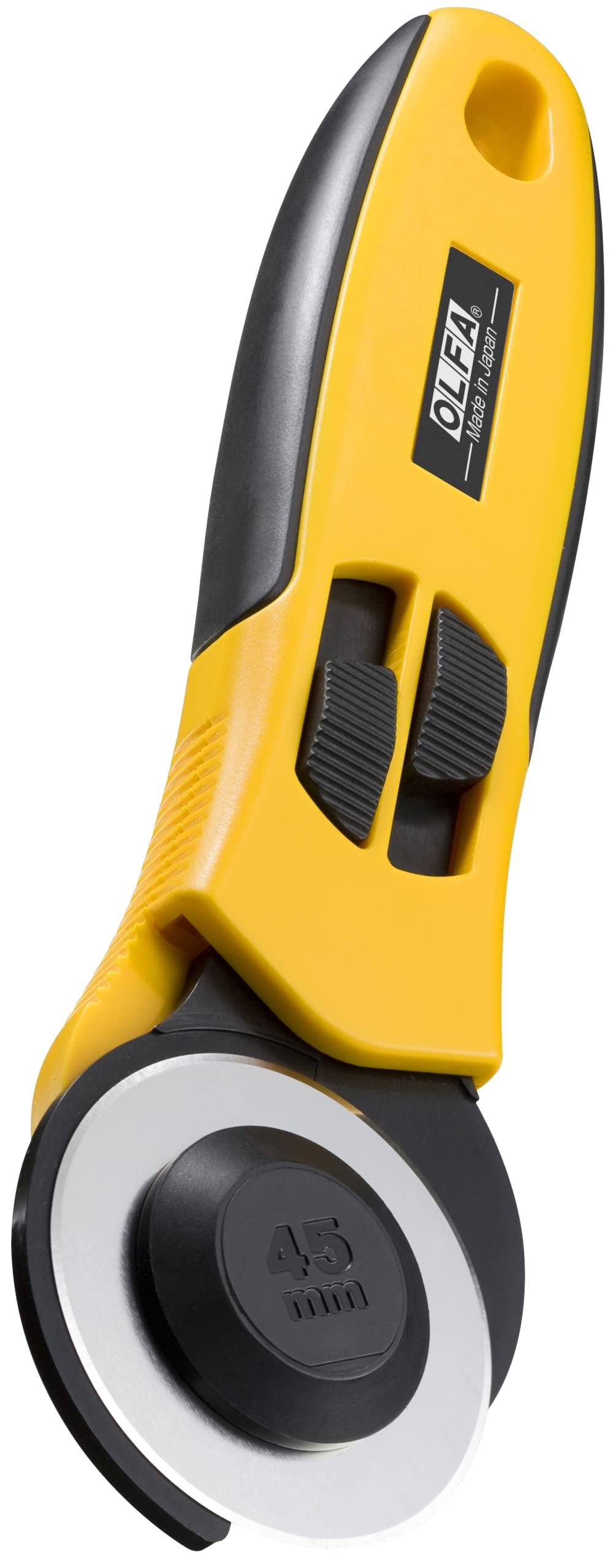 OLFA 45mm Quick-Change Rotary Cutter (RTY-2/NS) - Rotary Fabric Cutter w/ Split Blade Cover for Crafts, Sewing, Quilting, Replacement Blade: OLFA RB45-1