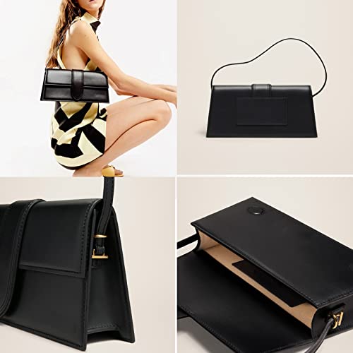 Shoulder Bags for Women, Square Hobo Tote Handbag Mini Clutch Purse Small Shoulder bag Cross Body Purse Handbag black