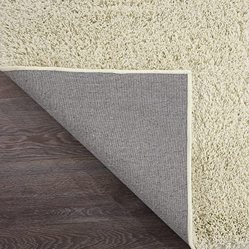 HOMBYS Shag Area Rug 8'x10' for Living Room Bedroom, Solid Plush Non-Shedding Rugs for Dining Room Entryway, Thick Soft Mordern Rectangular Carpet Home Decoration