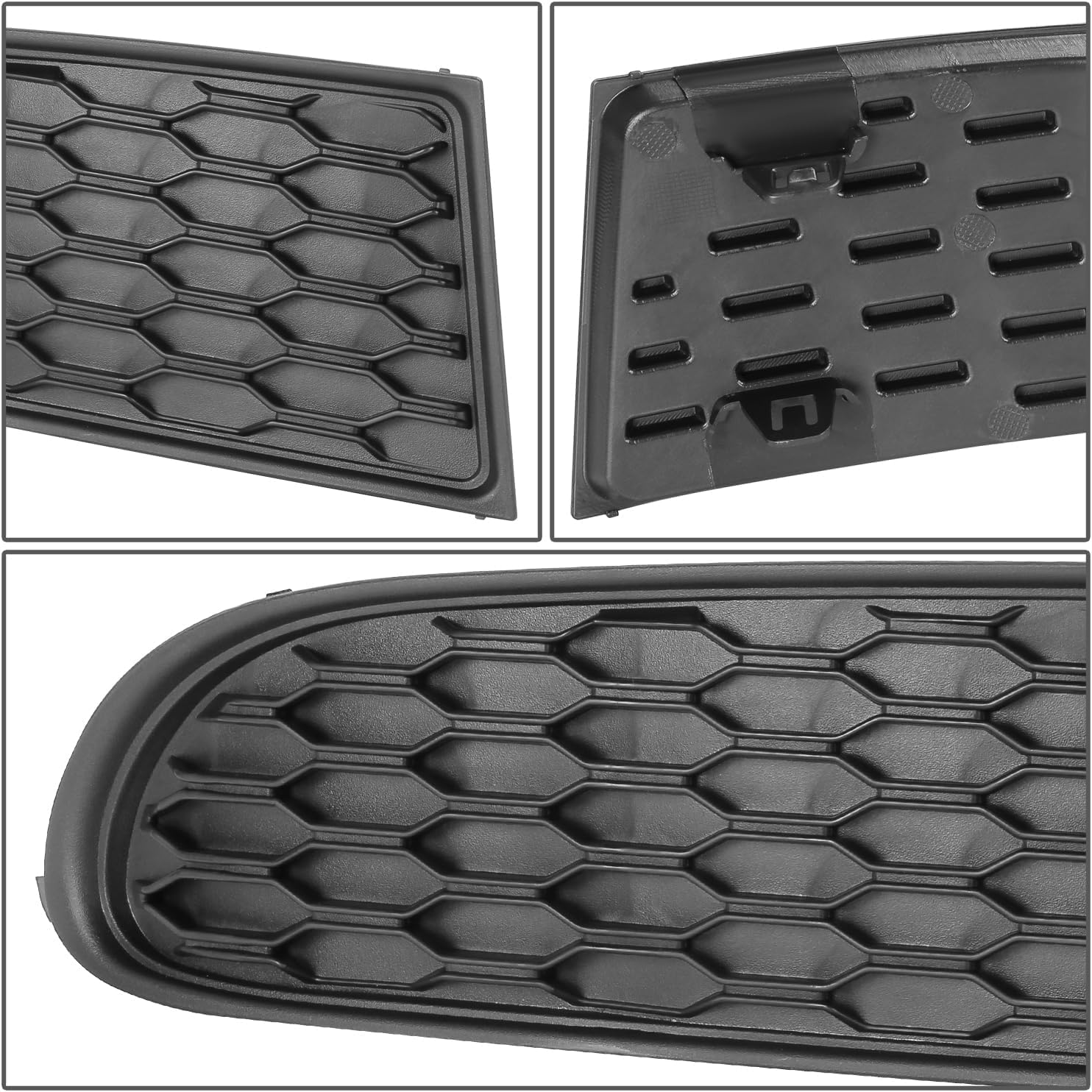 DAT AUTO PARTS Front Right Passenger Side Fog Light Bumper Cover Replacement For 2011-2020 Dodge Journey Black Black Textured Honeycomb Pattern Made of Plastic CH1039180 68079852AB