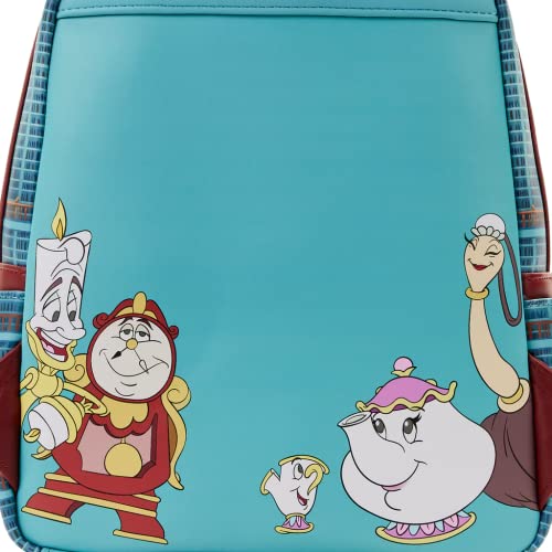 Loungefly Beauty and the Beast Fireplace Scene Double Strap Shoulder Bag