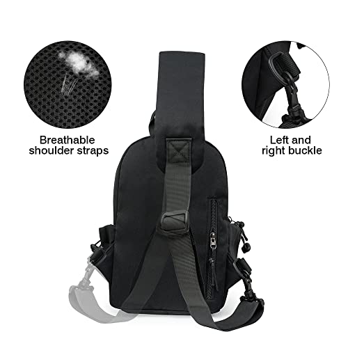 JBB Travel Walking Sports Crossbody Sling Bag Nylon Waterproof Chest Bag Backpack Shoulder Bag Men Women