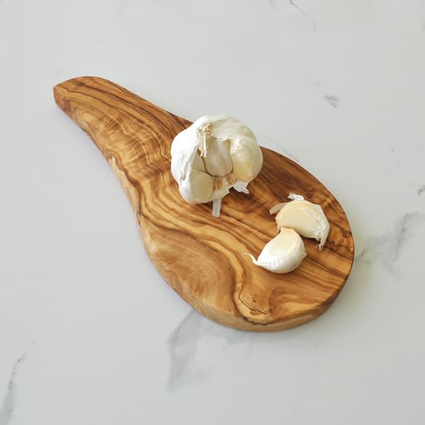 Naturally Med Olive Wood Garlic Chopping Board