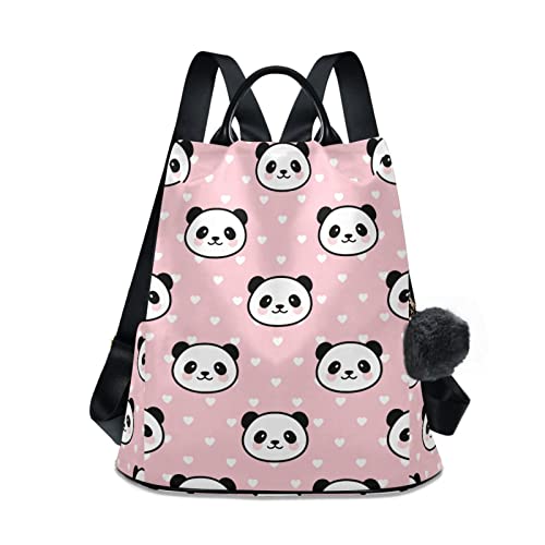 J JOYSAY Cartoon Cute Panda Backpack Purse for Women Anti-Theft Backpack Fashion Shoulder Bag Shoulder Book Bag for Women Girls Teen