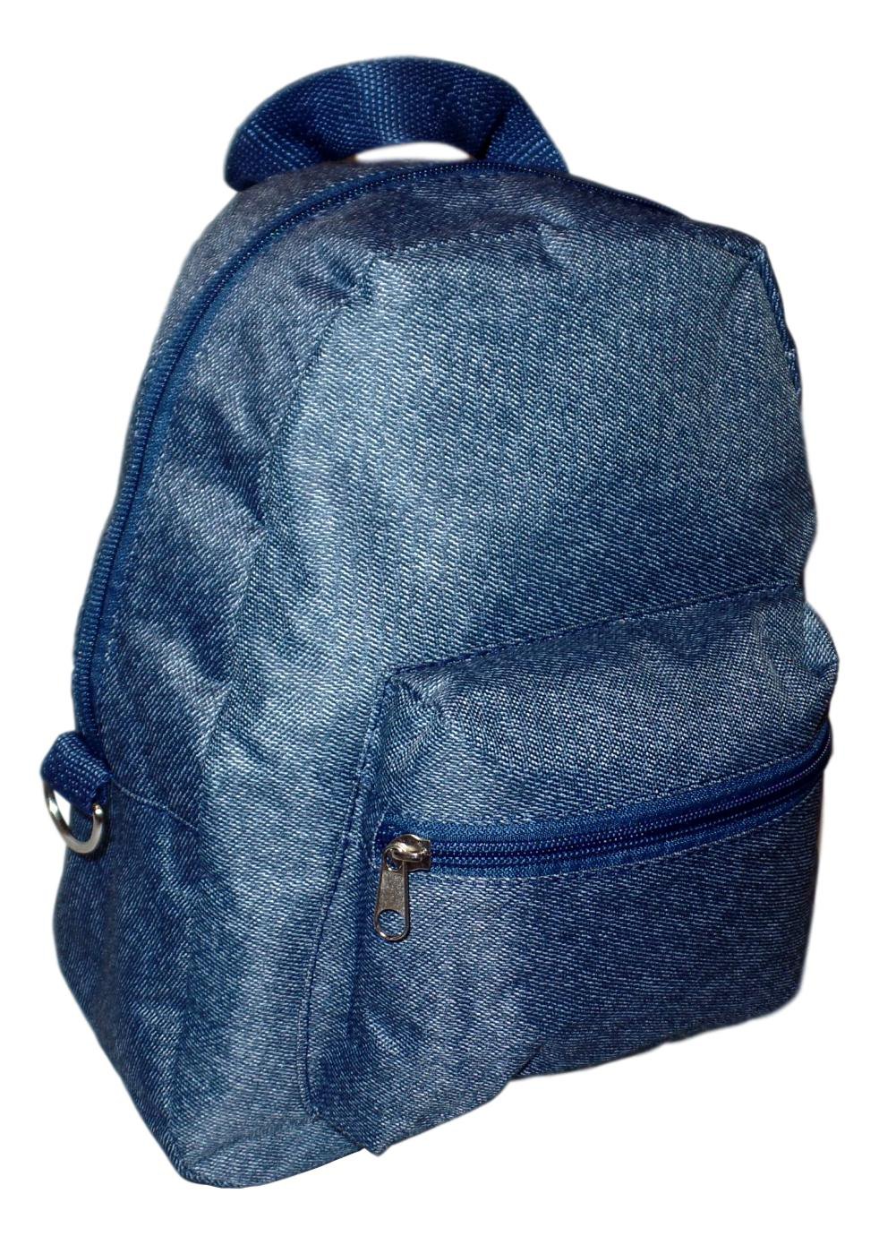 Small Mini 11 inch Fashion Backpack Purse Travel (Denim Blue)