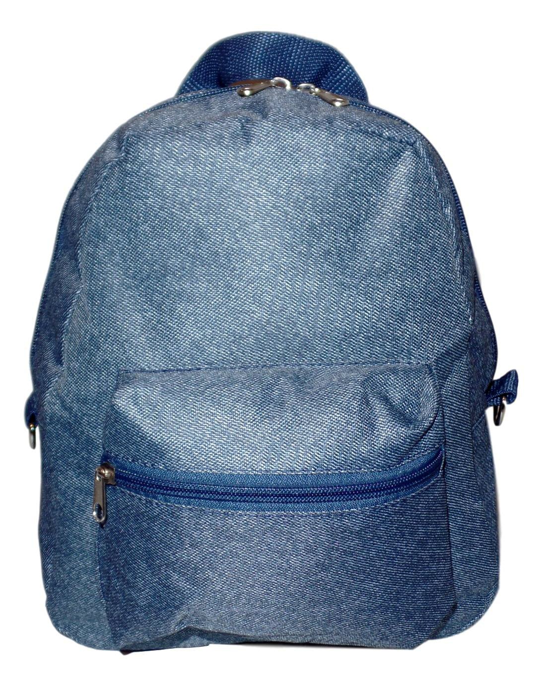 Small Mini 11 inch Fashion Backpack Purse Travel (Denim Blue)