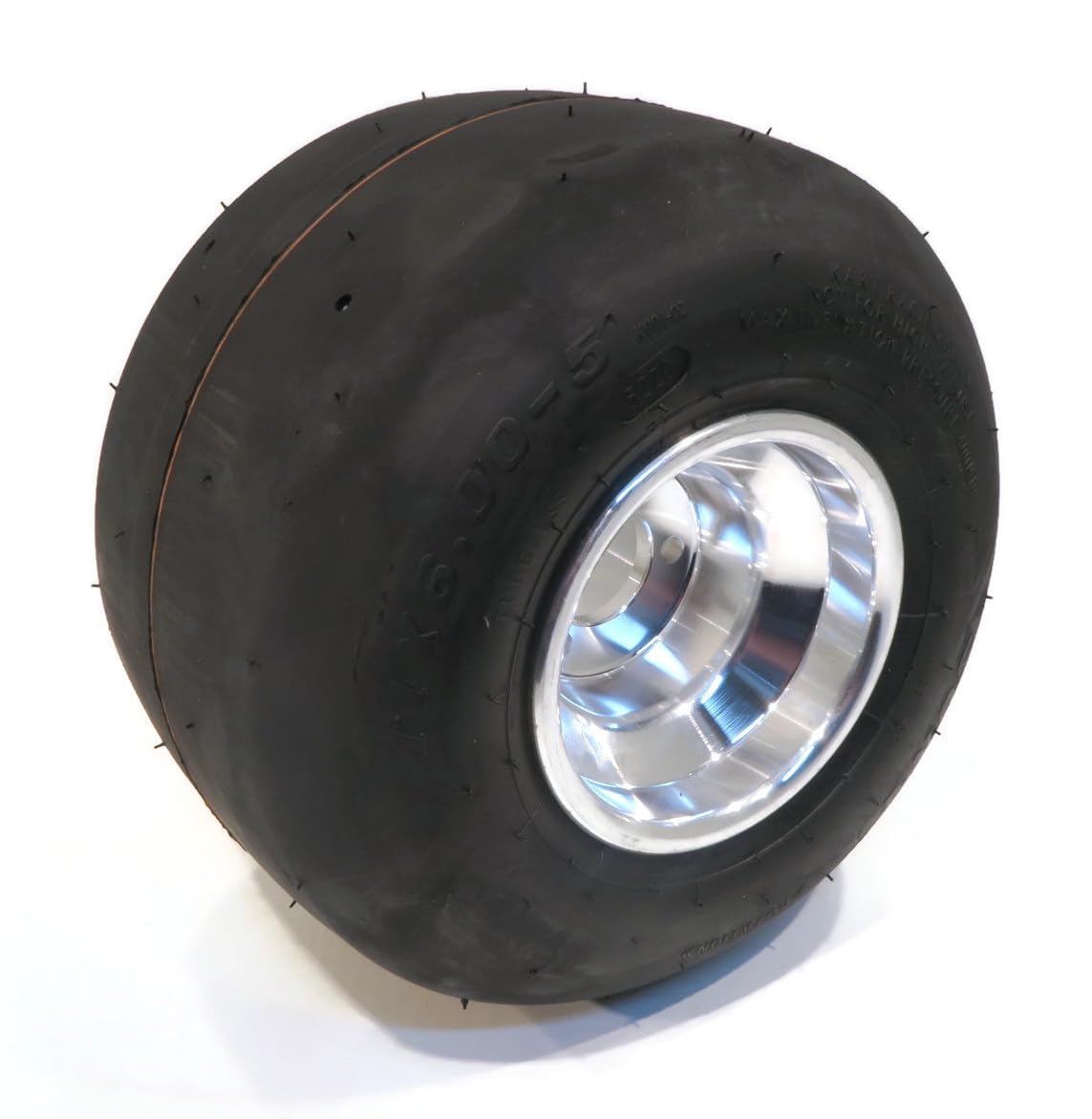 The ROP Shop | (Pack of 2) Tubeless Racing Slick Tire 11x6.00-5 with Aluminum Wheel for Go Kart