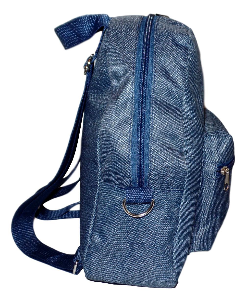 Small Mini 11 inch Fashion Backpack Purse Travel (Denim Blue)
