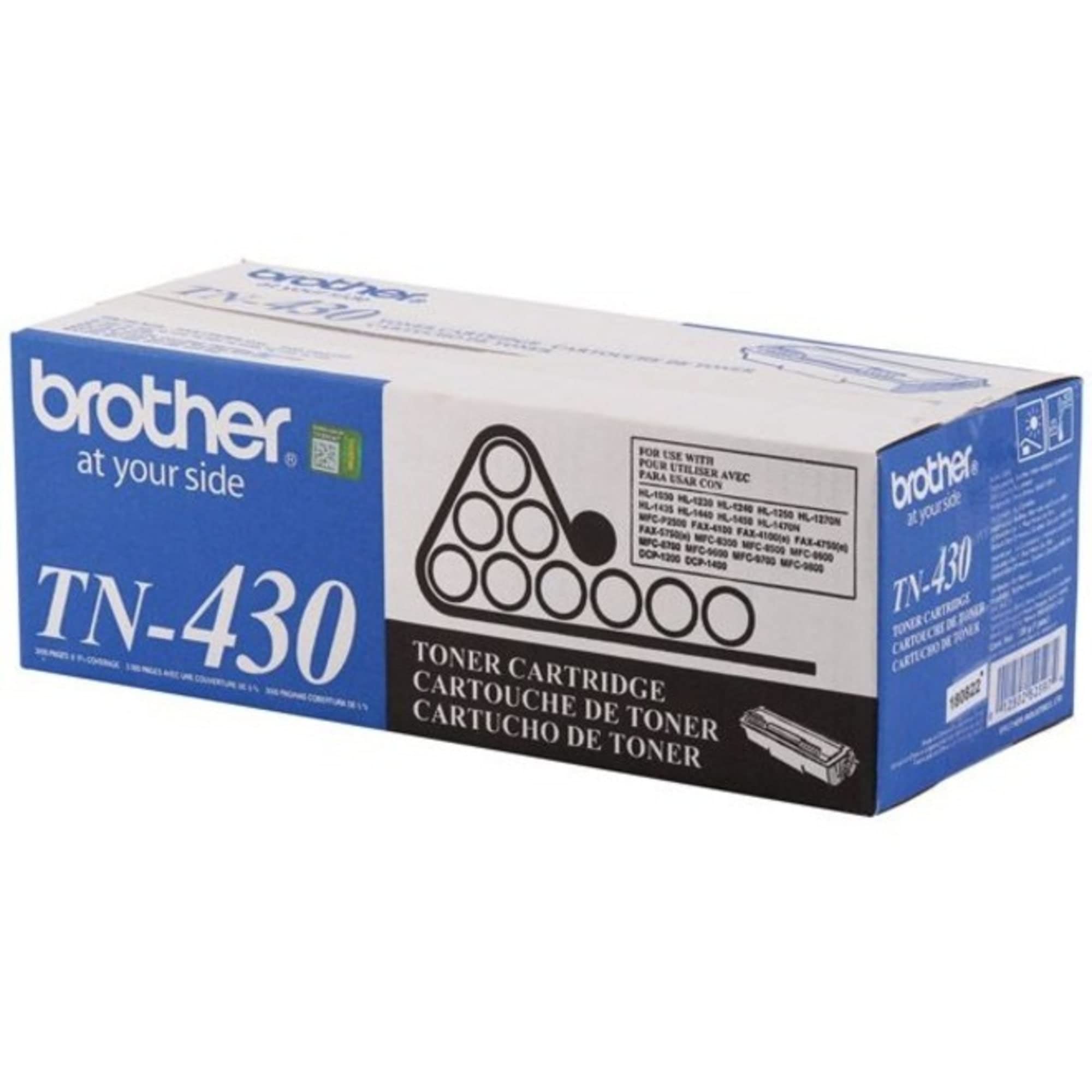 Brother TN-430 Fax-4750 5750 8350 8750 HL-1030 1230 1430 MFC-8300 9600 Toner -Cartridge (Black) in Retail Packaging