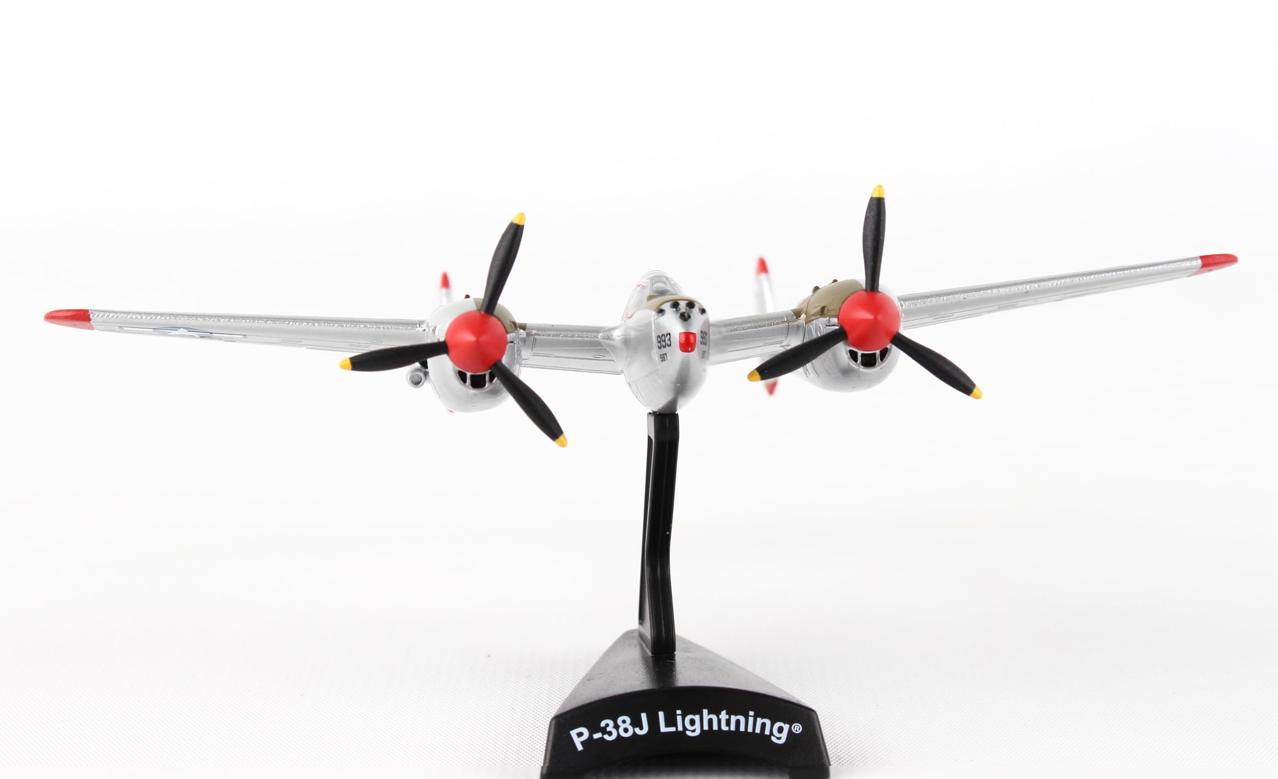 Daron Worldwide Trading Postage Stamp P-38J Lightning Marge 1/115 Dick Bong Airplane Model