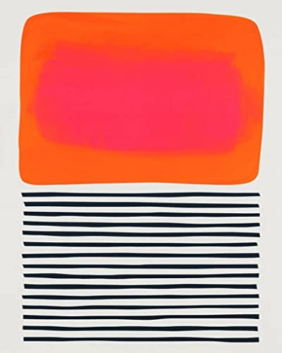 Orange Black Beige Minimalist Modern Abstract Area Rug for Living Room Bedroom Dining Room Wool Shaggy Soft Plush Throw Carpet No-Slip Indoor Kitchen Laundry Runner Rug 2x6