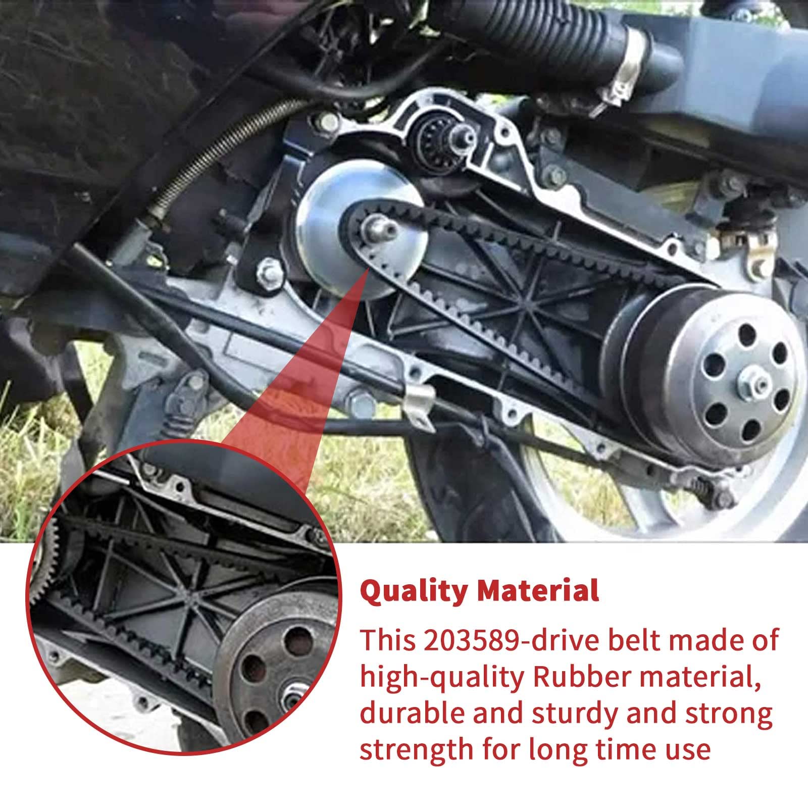 5PCs 30 Series Go Kart Drive Belts Go Kart Torque Converter Drive Belt Replacement for Manco 5959 / Comet 203589