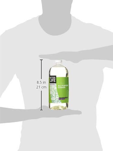 BETTER LIFE All Purpose Cleaner, Multipurpose Home and Kitchen Cleaning Spray for Glass, Countertops, Appliances, Upholstery & More, Multi-surface Spray Cleaner - 32oz (Pack of 2) Clary Sage & Citrus