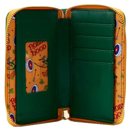 Loungefly Disney Robin Hood Book Zip Around Wallet