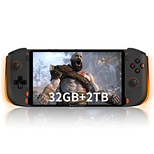 OneXPlayer Mini PRO [CPU AMD R7-6800U] 7 Inches Handheld PC Video Game Console One X Player Portable RGB Lamp PC Game Console Win 11 OS Laptop 1920x1200 Mini Pocket Tablet PC (32GB+2TB)