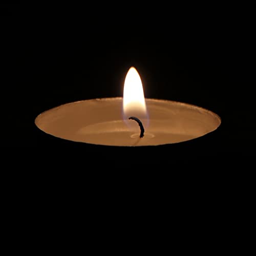 50 Pack Unscented Tea Light Candles 8 Hours Extended Burn Time Smokeless Dripless Paraffin Wax Tealight Candles in Bulk Small Votive Candle for Shabbat, Home Decorative