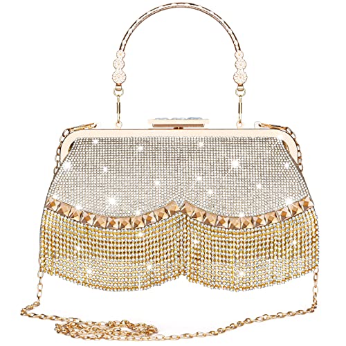 Evening Bag,Rhinestone Purse Sparkly Bag Silver Diamond Purses for Women 2023 Upgrade Evening Party Club Wedding Prom Rhinestone Handbag Hobo Bag Valentines Day Gifts for Her Wife