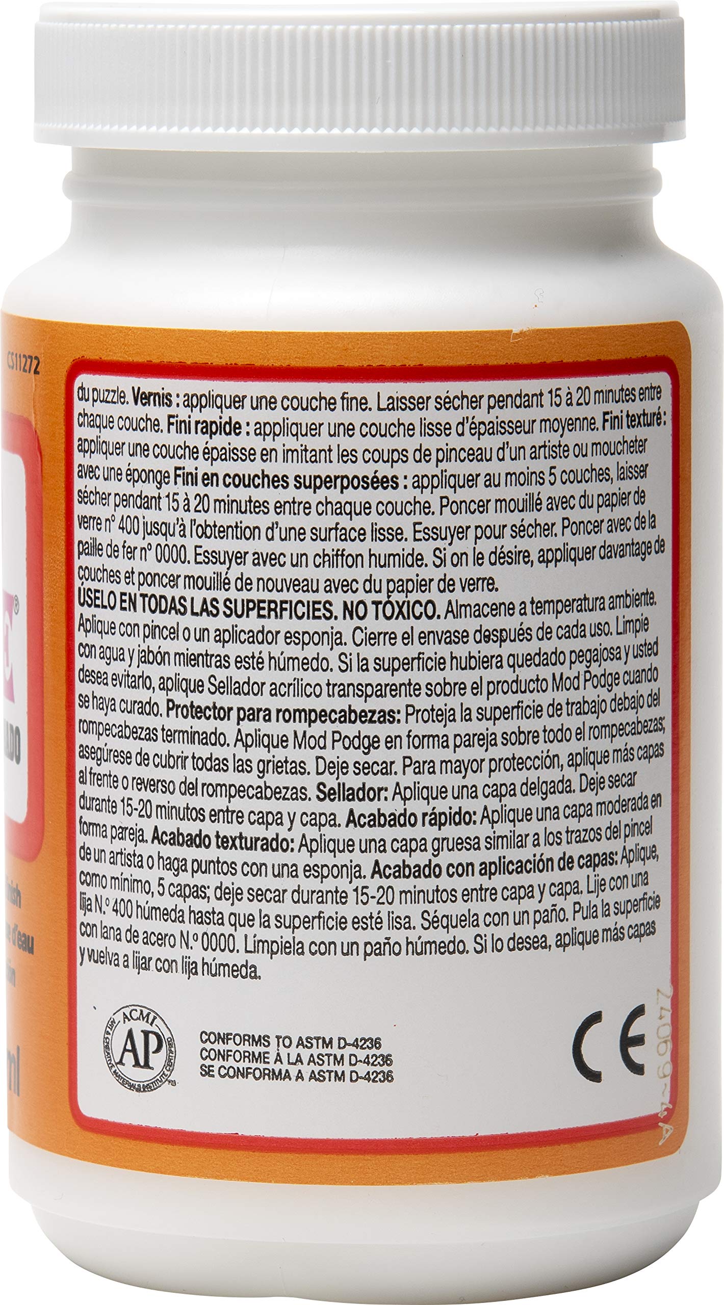 Mod Podge CS11272 8 fl. oz. Decoupage Satin Glue, 8 ounce, Clear