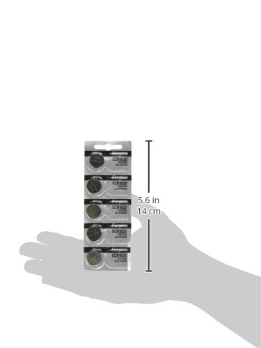 Energizer CR1620 Lithium Battery, Card of 5ORMD
