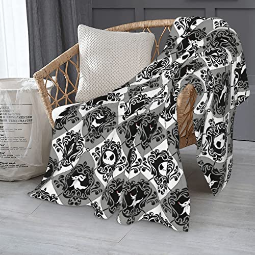 Nightmare Christmas Throw Blanket 60x50 Inches Soft Plush Blanket for Couch Car Bed Christmas