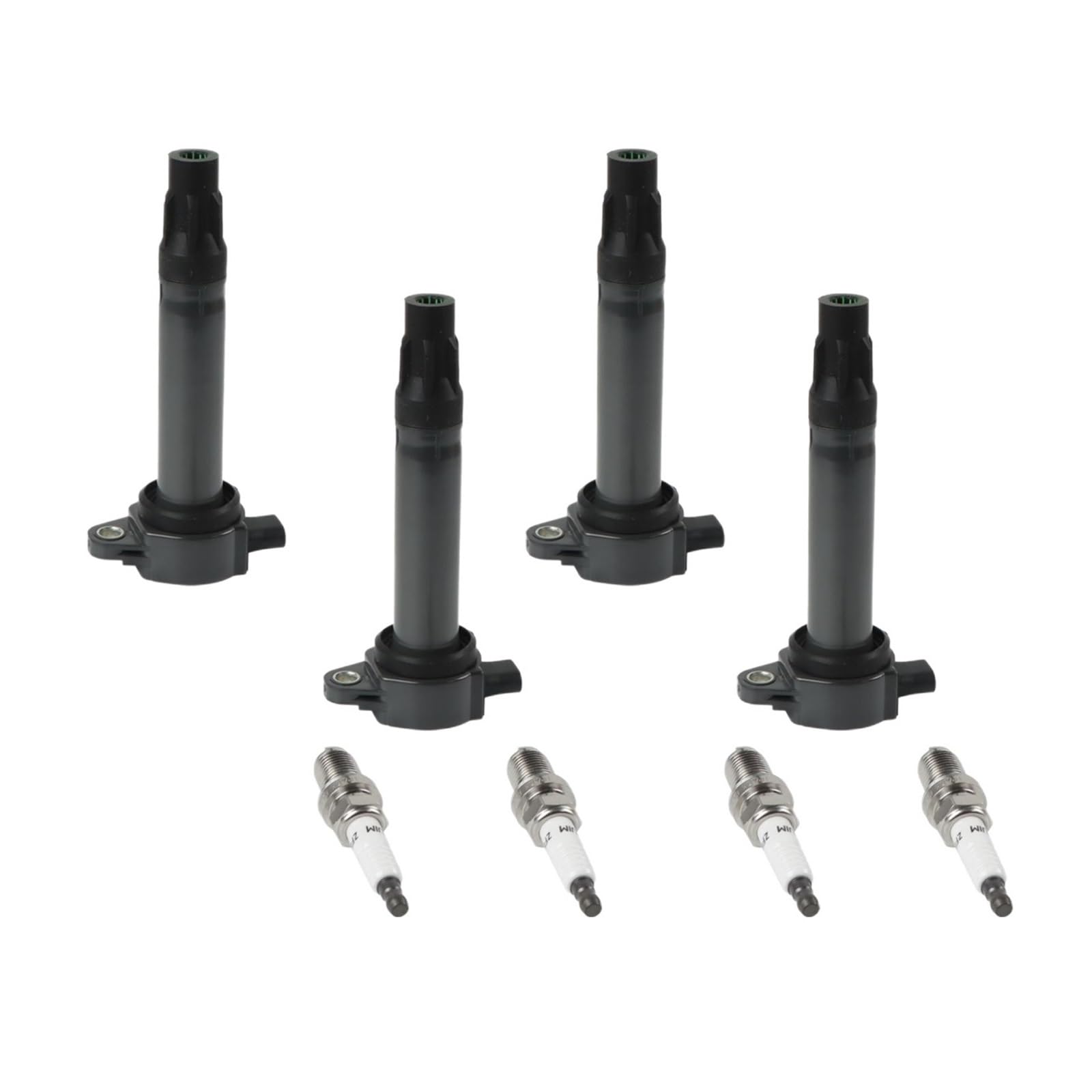 4pcs 12V Ignition Coils & 4pcs Iridium Spark Plugs Fit For Dodge Journey & Jeep Compass 2L 2.4L UF557 C1587, UF557 IC637 GN10346