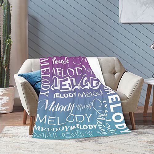 Eikione Personalized Name Blanket for Kids Adults Custom Blankets with Name for Girls Boys Gift Ideas for Birthday Wedding Christmas Valentines Day Children's Day, 60"x50"