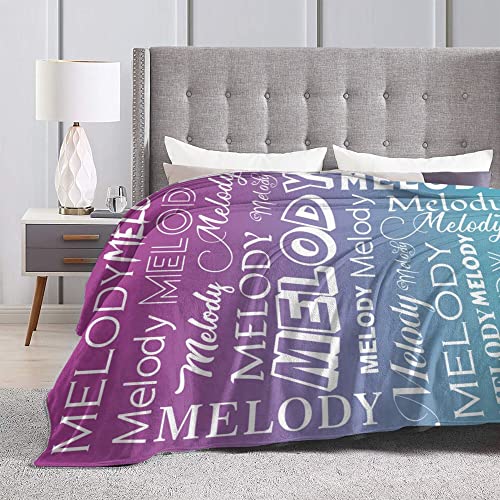 Eikione Personalized Name Blanket for Kids Adults Custom Blankets with Name for Girls Boys Gift Ideas for Birthday Wedding Christmas Valentines Day Children's Day, 60"x50"