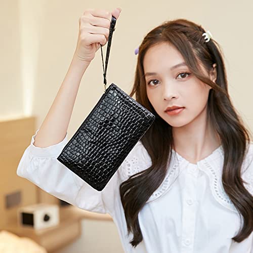 Gift for Her 2023 Bag Fashion Women Artificial Leather Solid Color Underarm Bag Phone Bag Envelope Bag Purse Clutch Bag