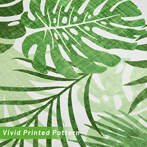 RUGSREAL 5x7 Area Rug for Living Room Low Profile Palm Tree Leaf Area Rug Large Throw Carpet Indoor Machine Washable Rug for Bedroom Kitchen Patio Home Decor, 5' x 7' Green