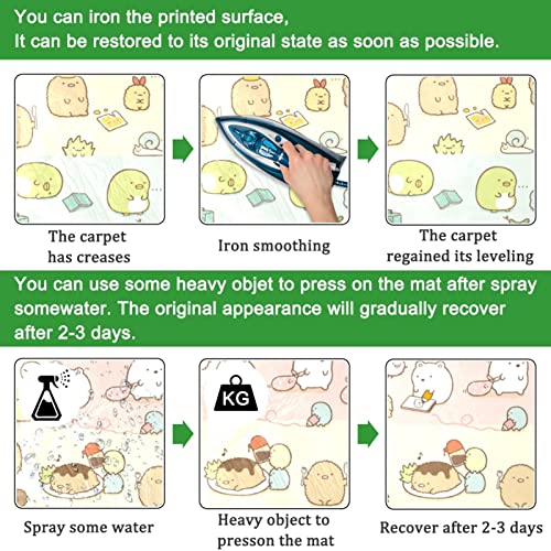 Rugs, Non-Shedding Area Rug Mat Non-Slip, Door Mat Indoor Washable for Indoor Entrance Living Room Bedroom Dining Home Office, Sumikko Gurashi