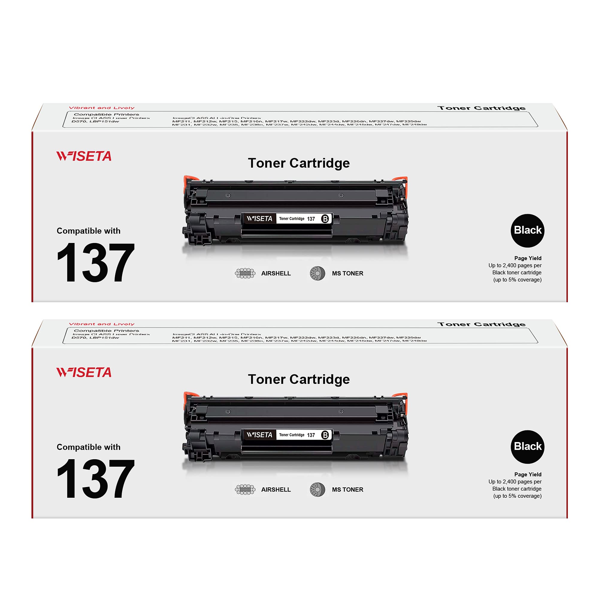 CRG137 137 Toner Compatible Replacement for Canon 137 Black Toner Cartridge CRG137 Compatible with ImageCLASS D570 MF232w MF242dw MF236n MF249dw MF244dw MF247dw MF227dw MF229dw 3D Printer