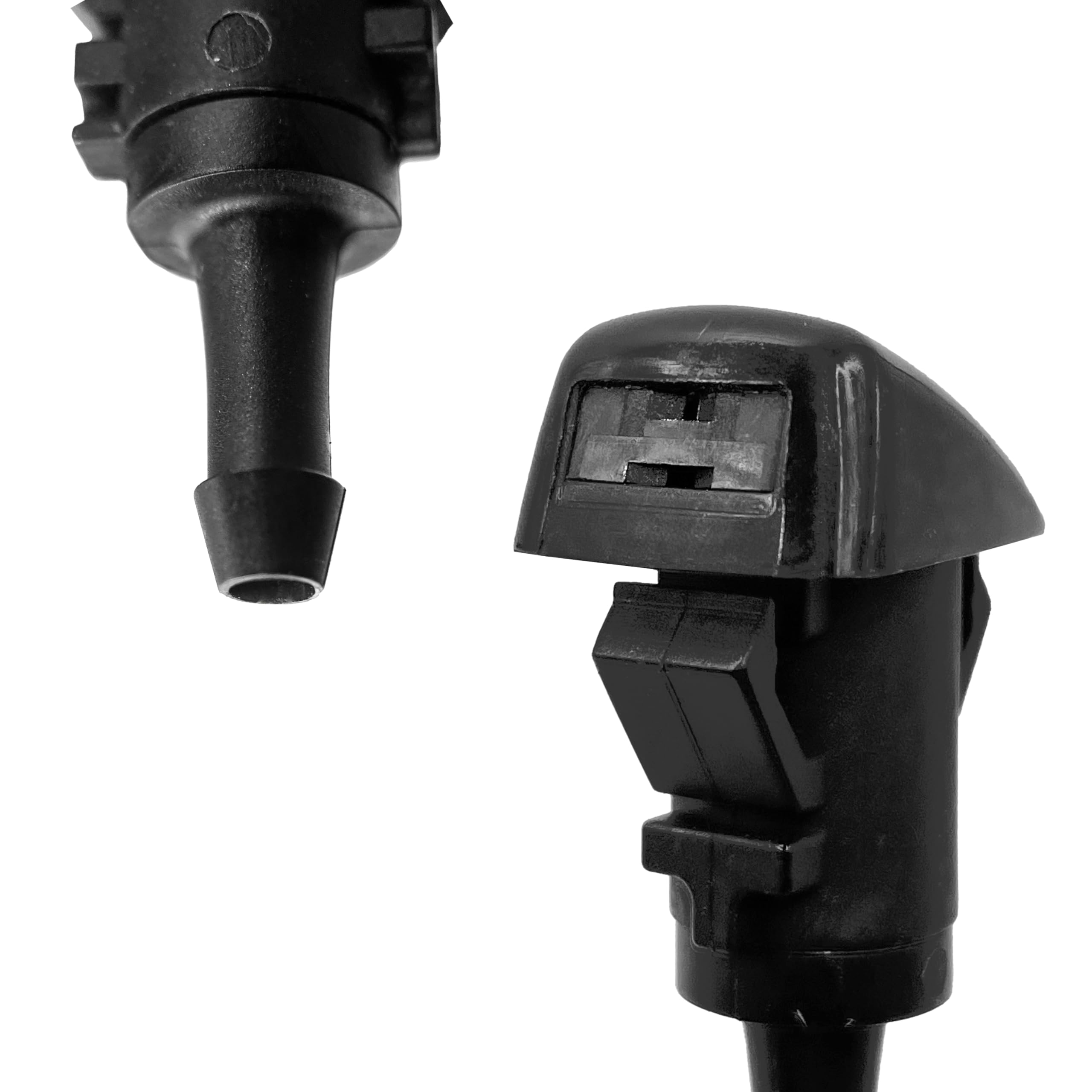 Click&Fit Windshield Washer Nozzles compatible with 05-10 Jeep Grand Cherokee, 08-15 Patriot, 07-10 Compass Caliber, 07-16 RAM 1500 2500 3500, Chrysler 300 β Wiper washer sprayers replacement
