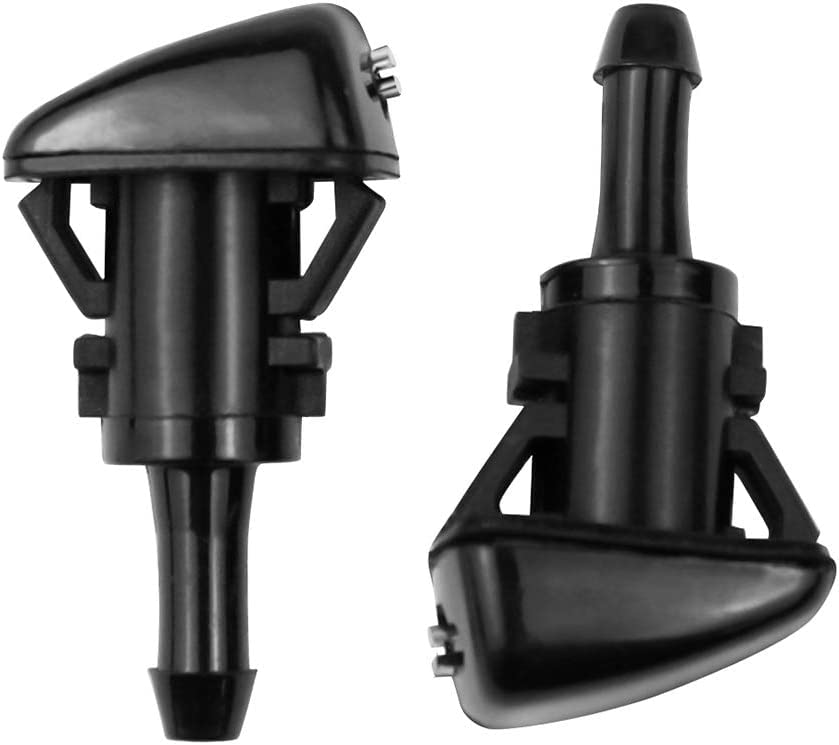 Click&Fit Windshield Washer Nozzles compatible with 05-10 Jeep Grand Cherokee, 08-15 Patriot, 07-10 Compass Caliber, 07-16 RAM 1500 2500 3500, Chrysler 300 β Wiper washer sprayers replacement