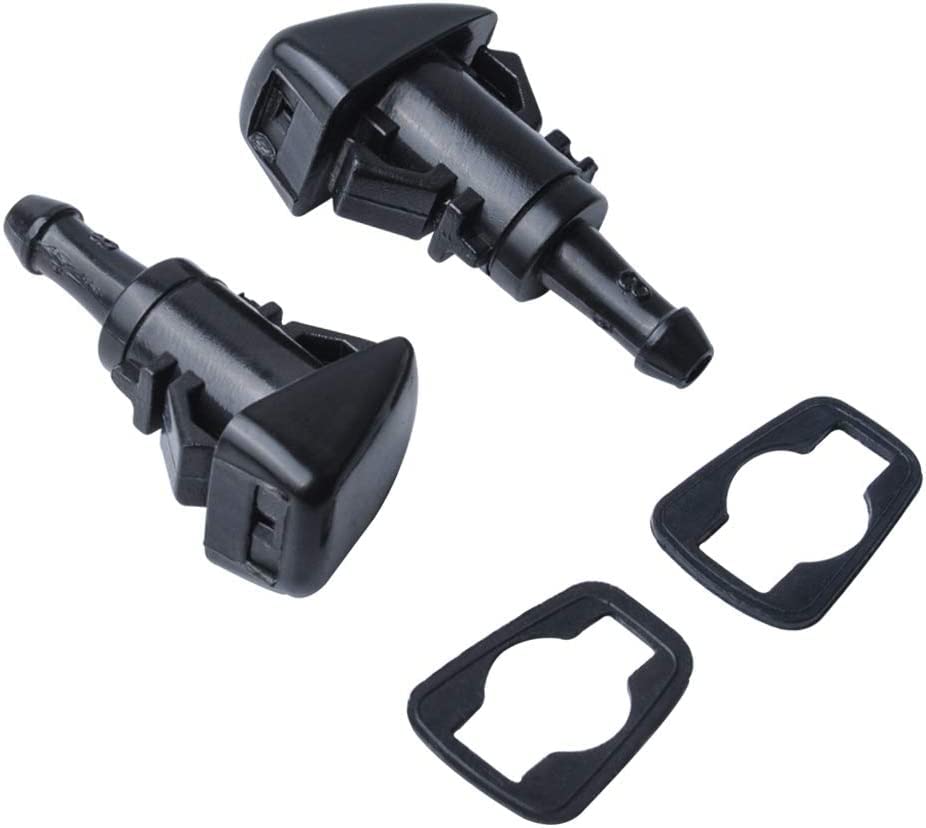 Click&Fit Windshield Washer Nozzles compatible with 05-10 Jeep Grand Cherokee, 08-15 Patriot, 07-10 Compass Caliber, 07-16 RAM 1500 2500 3500, Chrysler 300 β Wiper washer sprayers replacement