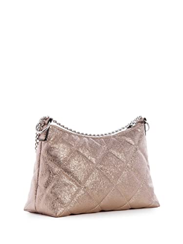 GUESS Factory Women's Hoboken Metallic Zip-Top Crossbody