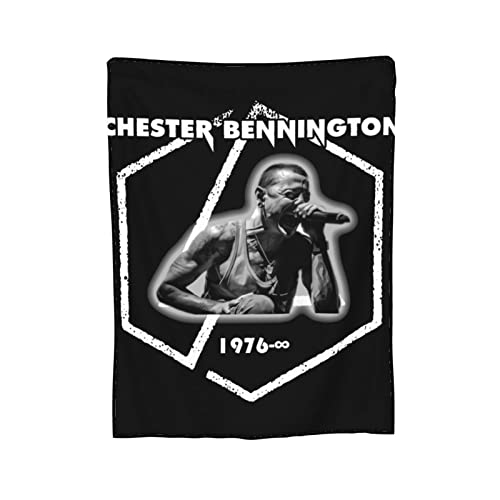 Chester Bennington Blanket Flannel Super Soft Fleece Lightweight Throw Blanket for Bed Couch Sofa Bedroom Warm Blanket 60"X50"