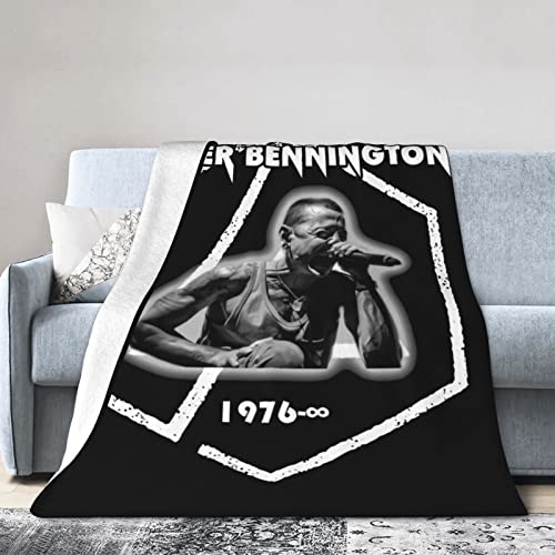 Chester Bennington Blanket Flannel Super Soft Fleece Lightweight Throw Blanket for Bed Couch Sofa Bedroom Warm Blanket 60"X50"