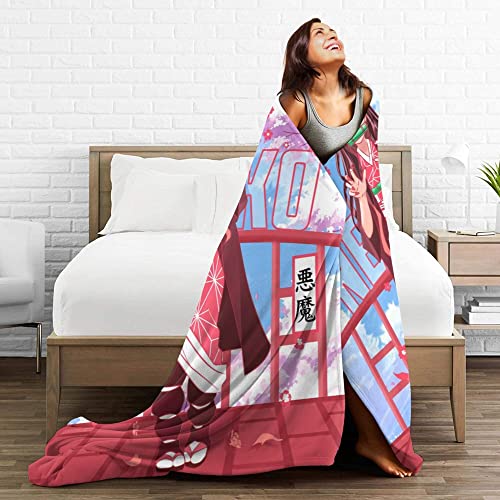 ixqekuc Anime Blanket Merch Ultra Soft Throw Blanket Warm Bed Blanket for Travelling Camping Living Room Sofa Bedroom Decor Gifts NO.4-50"x40"