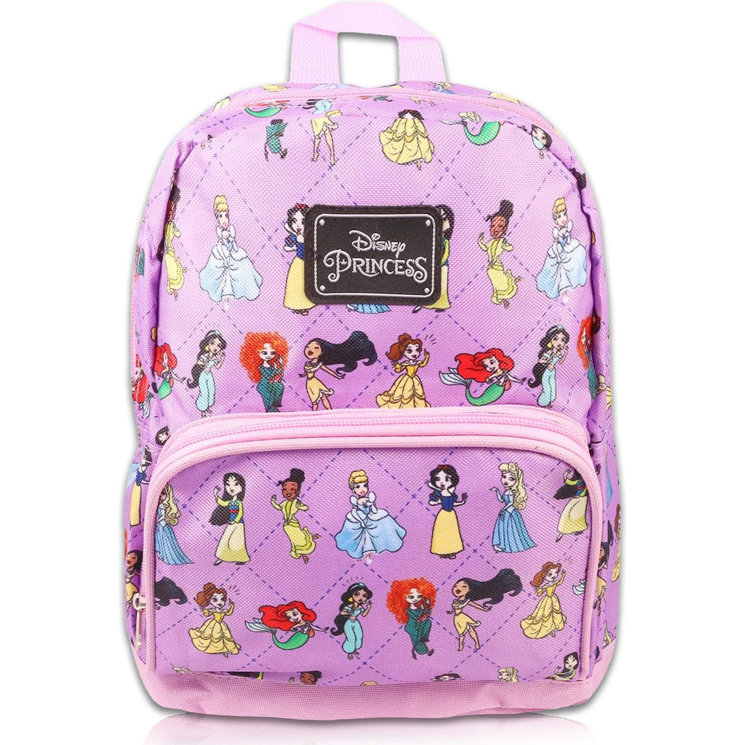 Fast Forward New York Disney Princess Mini Backpack for Women -- Canvas Disney Princess Backpack Purse Shoulder Bag for Adults, Teens Disney Princess Princess Mini Backpack