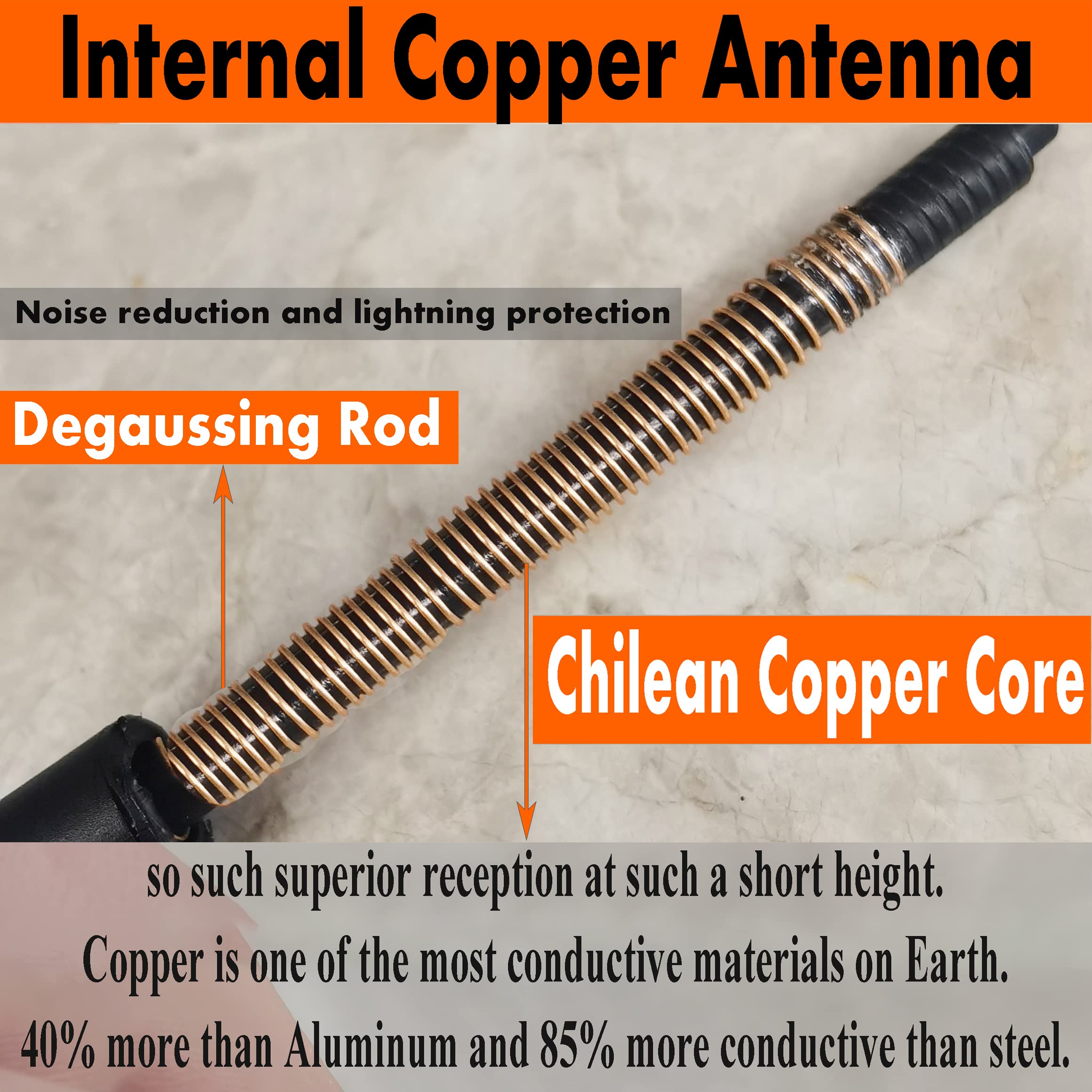 8 Inch Rubber Antenna for Dodge Journey (2010-2020), Dodge Journey Antenna - Car Wash Proof, Internal Copper Coil Antenna Mast Replacement for Dodge Journey