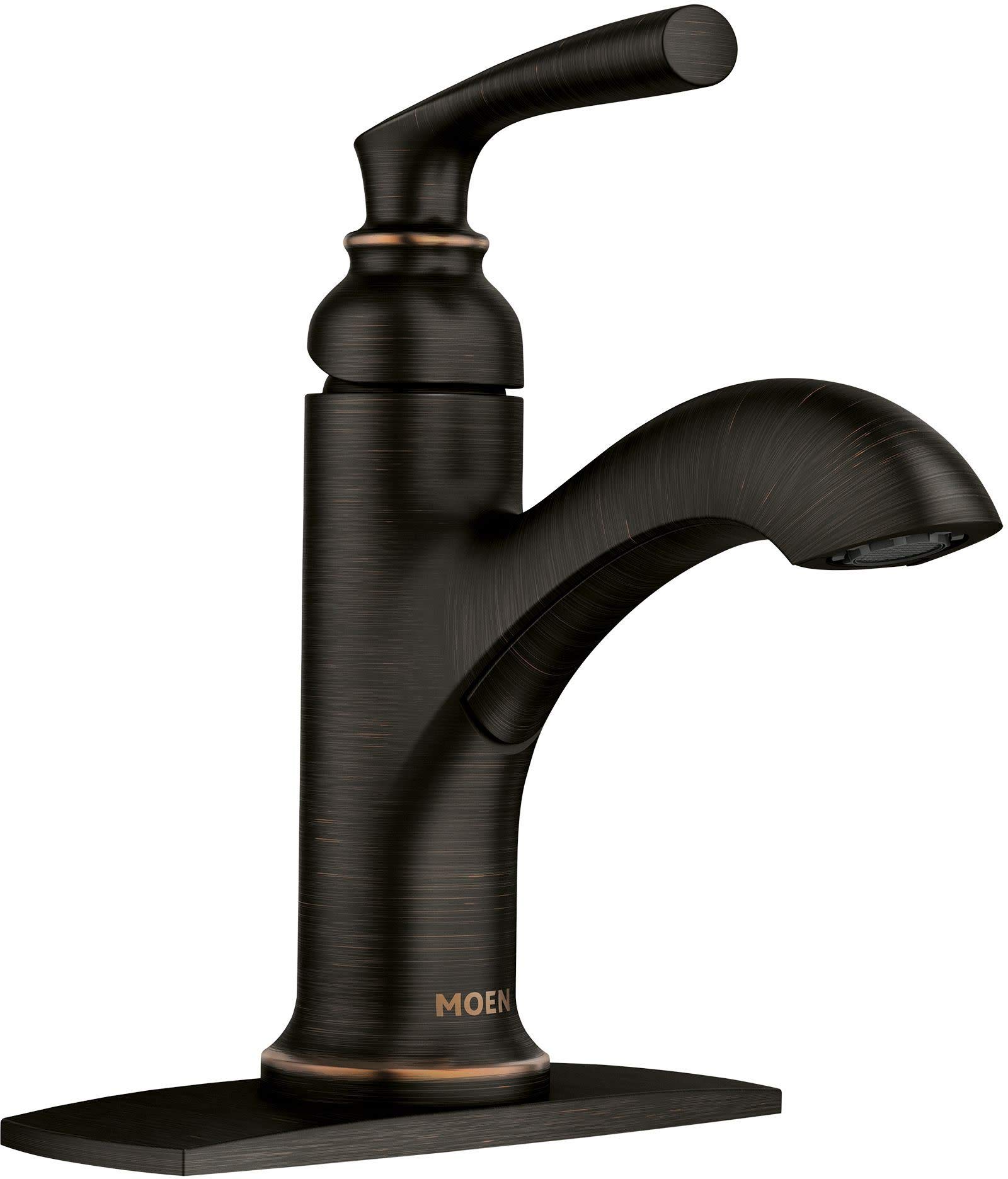 Hilliard 1+3 Hole 1 Lever Handle Mediterranean Bronze Lavatory Faucet